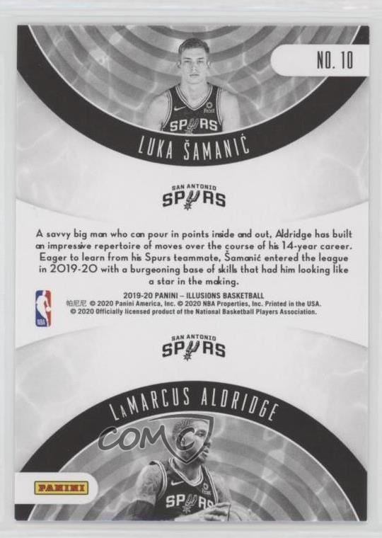 2019 Panini Illusions Rookie Reflections Luka Samanic LaMarcus Aldridge ...