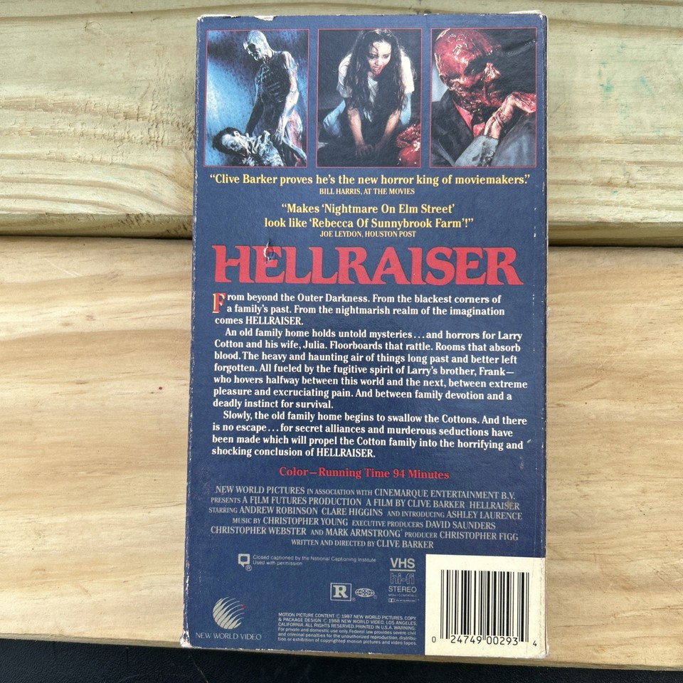 Hellraiser VHS | eBay