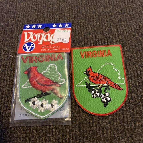 VTG Lot Of 2 Different VIRGINIA With Cardinal Patches | eBay