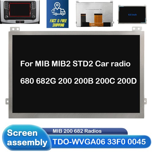 TDO-WVGA0633F00045 6.5" LCD Display Touch Screen for MIB STD2 680 200 ...