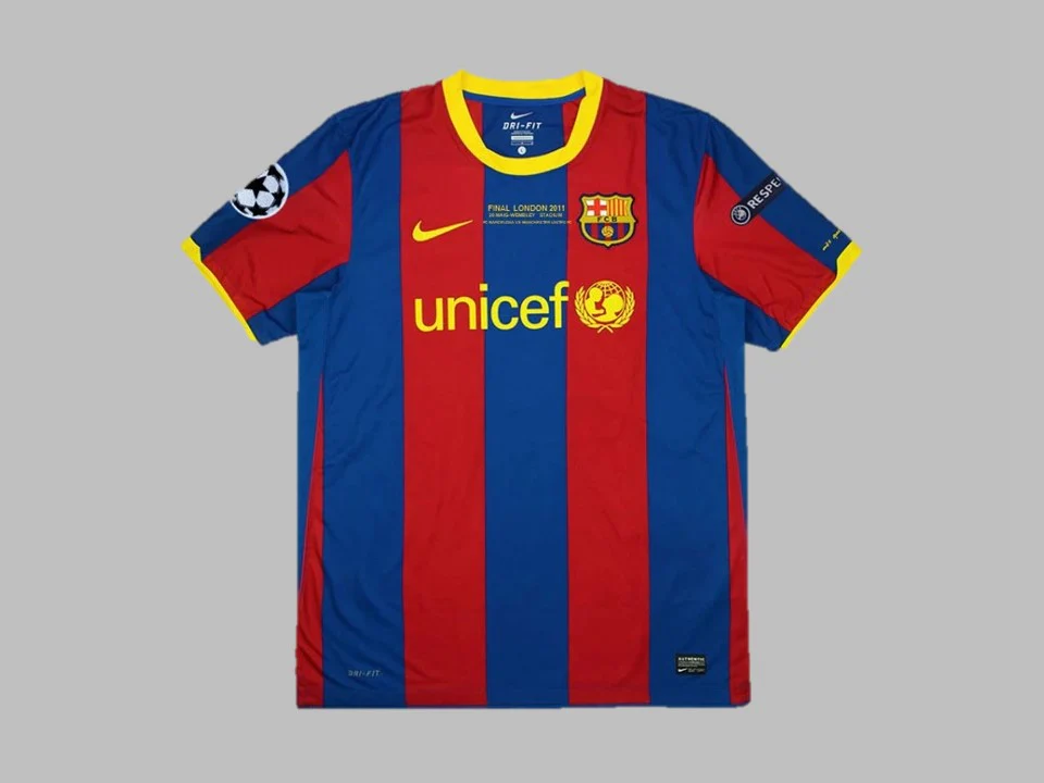 FC Barcelona Champions League Final 2010/11 Lionel Messi Home Kit | eBay