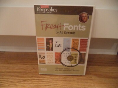 Creating Keepsakes Scrapbook - FRESH FONTS - Sealed NEW - DVD by Ali ...