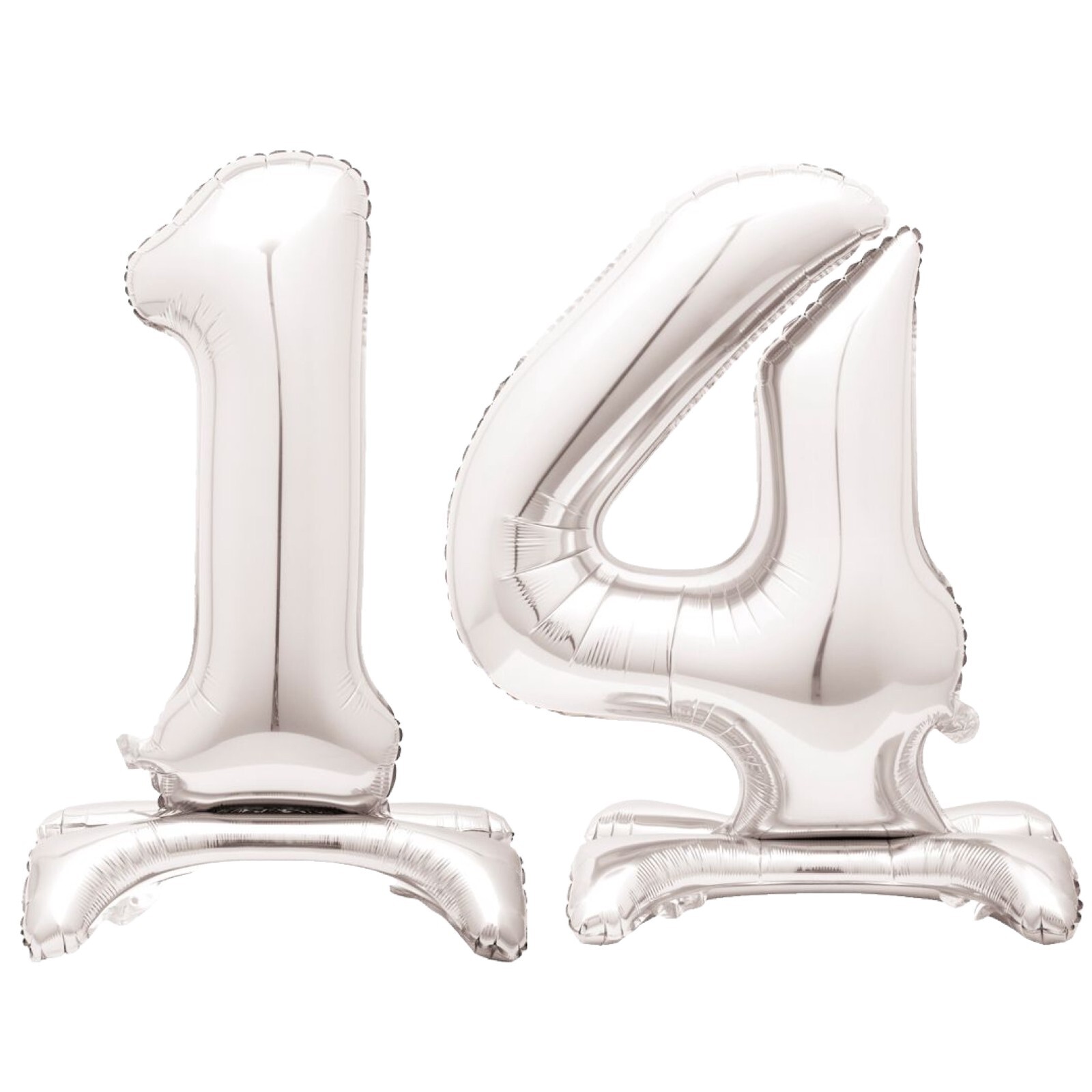 Pink 14th Birthday Decorations Party Bunting Silver Balloons Banners ...