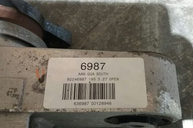 2010 CHEVROLET CAMARO REAR AXLE DIFFERENTIAL CARRIER 3.27 RATIO AT 3.6L ...