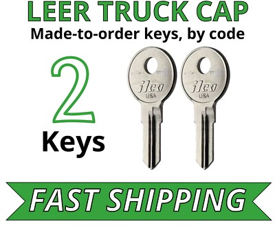 LEER Truck Cap Keys Topper Tonneau Cover Replacement Key Cut by Code ...
