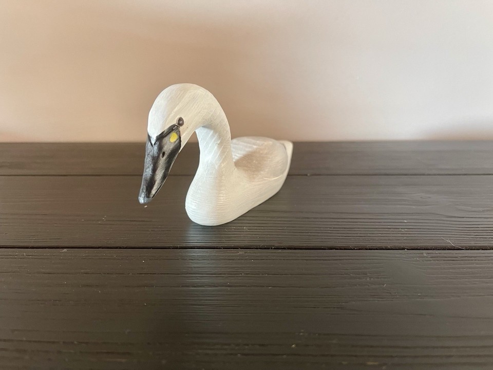 Miniature Swan Decoy Carved And Painted By Mark Malatesta Duck Decoy ...
