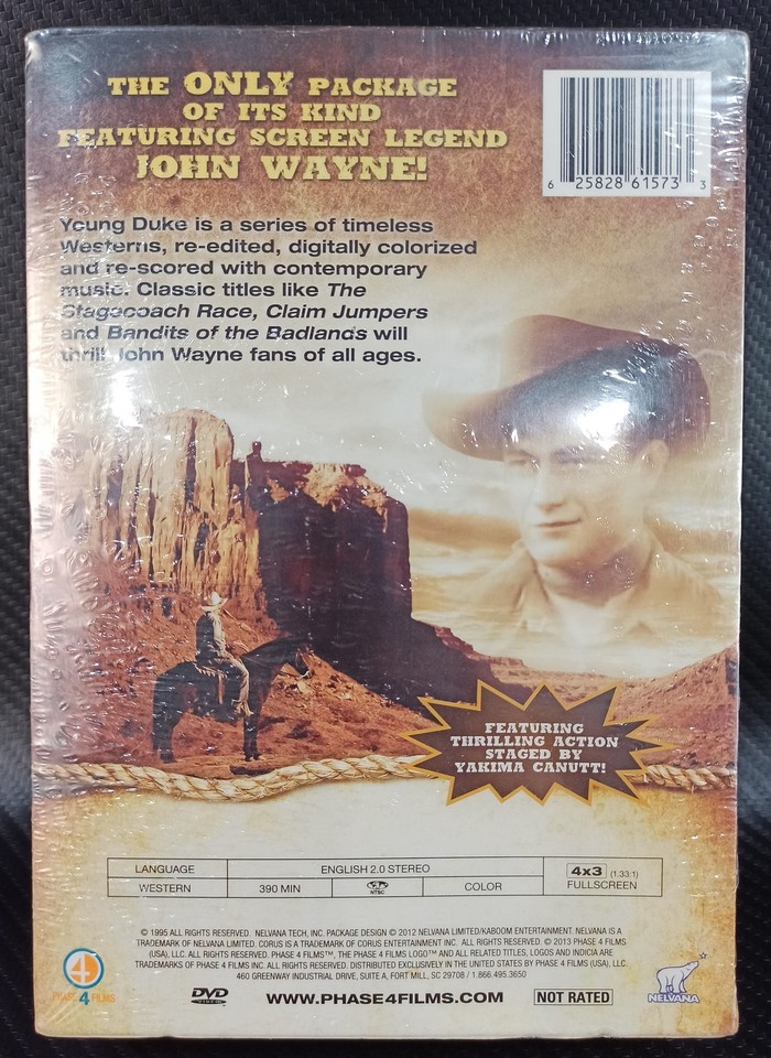 John Wayne is Young Duke (DVD, 3-Disc Set, SEALED) | eBay