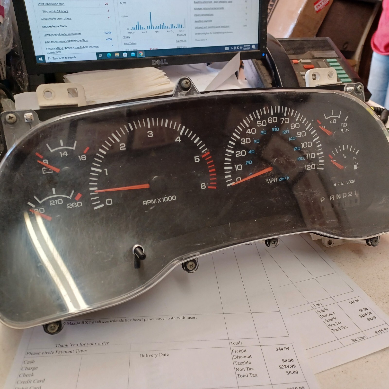 Speedometer Instrument Cluster 99 Dodge RAM 1500 2500 3500 Gauges | eBay