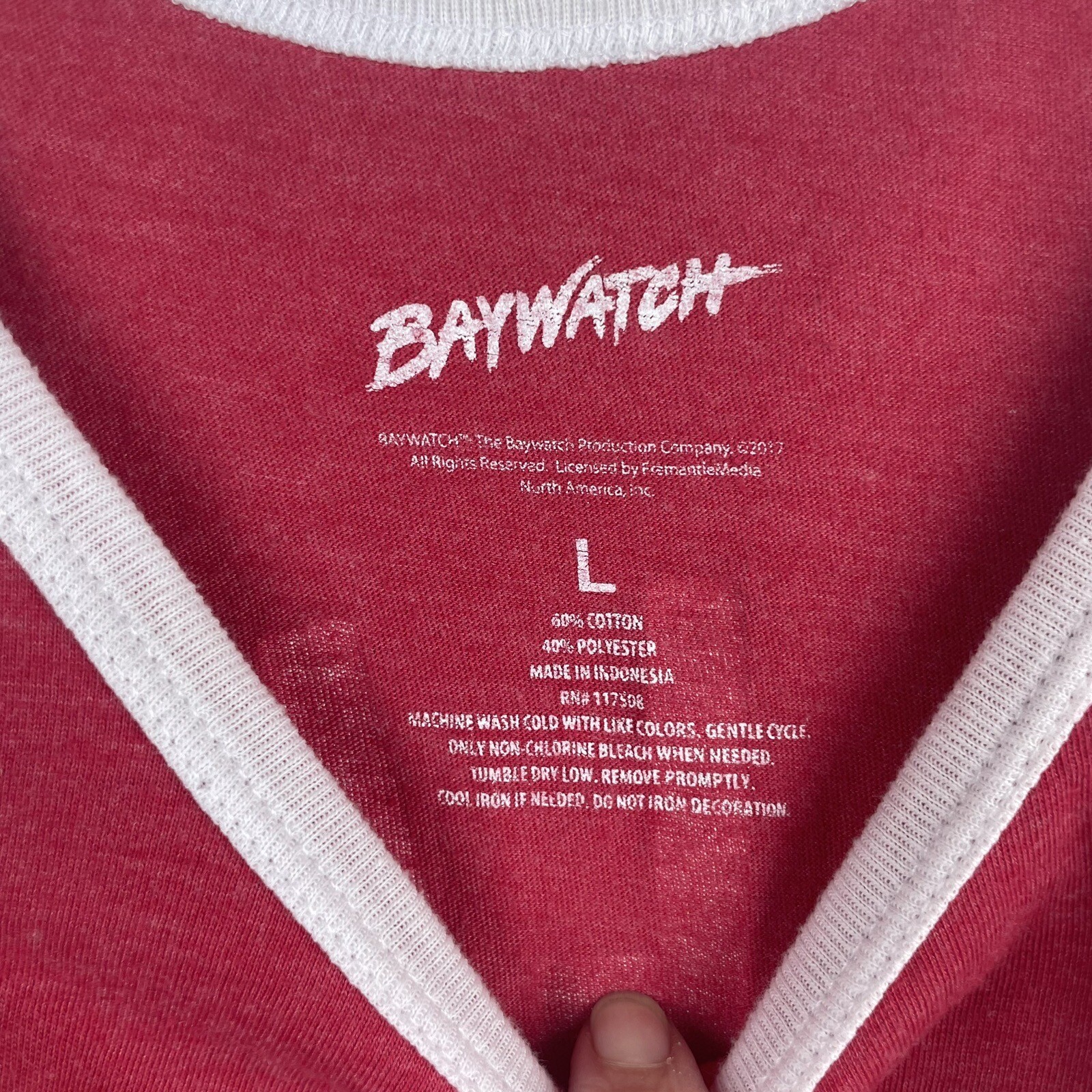 Men’s Baywatch Malibu Beach Patrol Tank Size Large - Gem