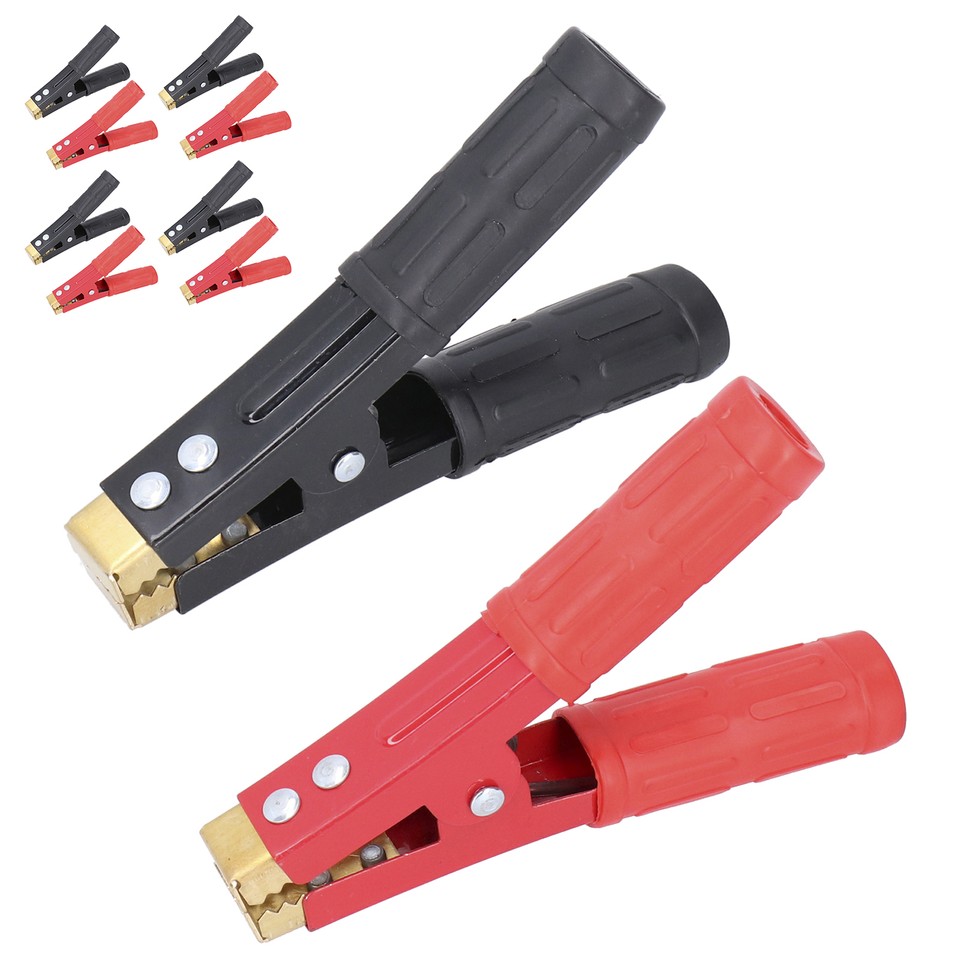 5 Pairs Battery Cable Clips HeavyDuty Insulated Crocodile Clamp 1000A ...