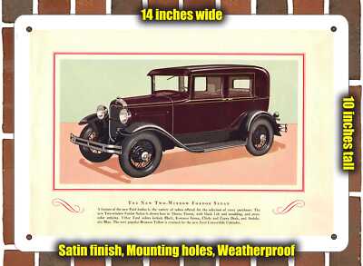 Metal Sign - 1930 The New Ford (Sign Variant #7) | eBay