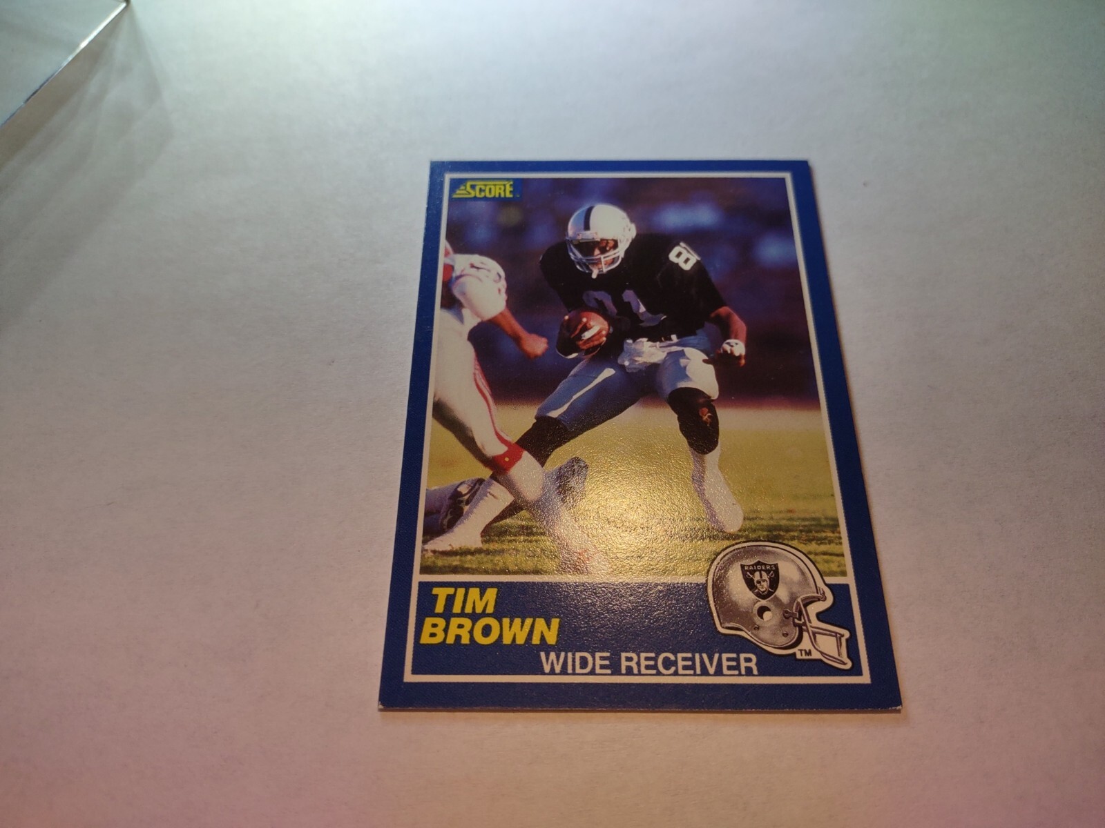 TIM BROWN raiders 1989 Score #86 Rookie Card RC | eBay