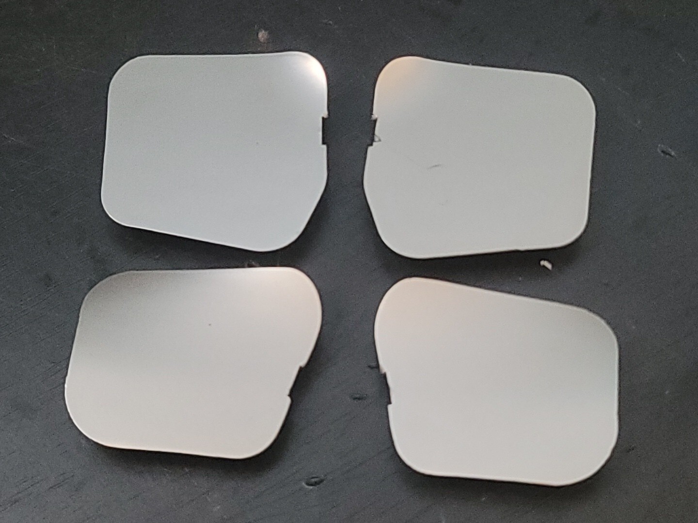 2009-2015 Jaguar XF Door Panel Handle Screw Covers Silver Door Trim ...