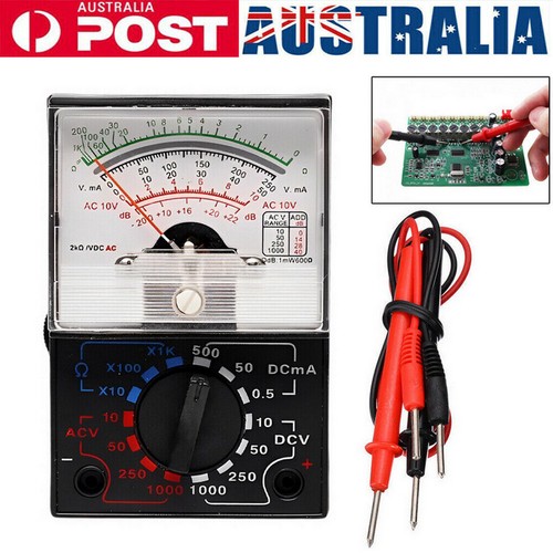 Analogue Multimeter AC DC Volt Ohm Electrical Circuit Multi Tester ...