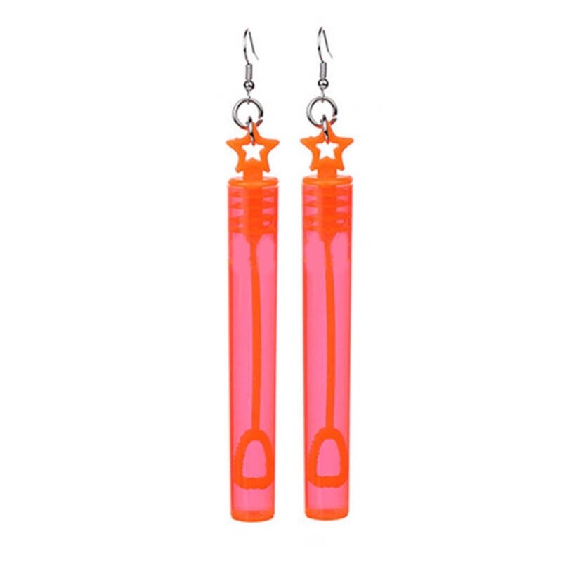 Bubble Wand Dangle Earrings Mini Ear Pendant for Fashion Enthusiast | eBay