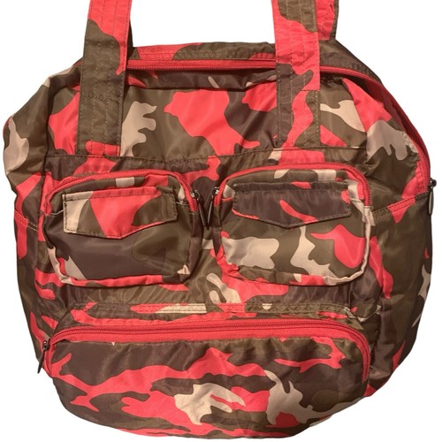 Lug Travel Puddle Jumper Packable Tote‎ Bag Pink & Olive Camo ...