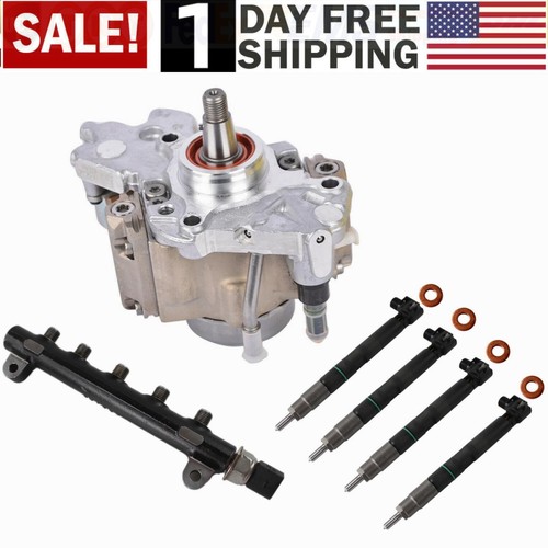 Fuel Injection Pump & Common Rail & 4x Fuel Injectors For Doosan Bobcat ...