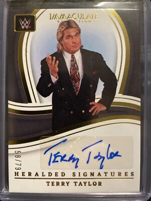 Immaculate WWE Heralded Signatures Terry Taylor Aka Red Rooster Auto 58 ...
