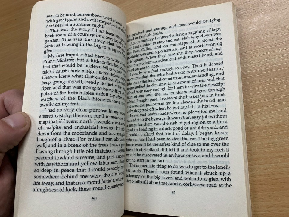 1994 JOHN BUCHAN "THE THIRTY NINE STEPS" FICTION PAPERBACK BOOK (P2 ...