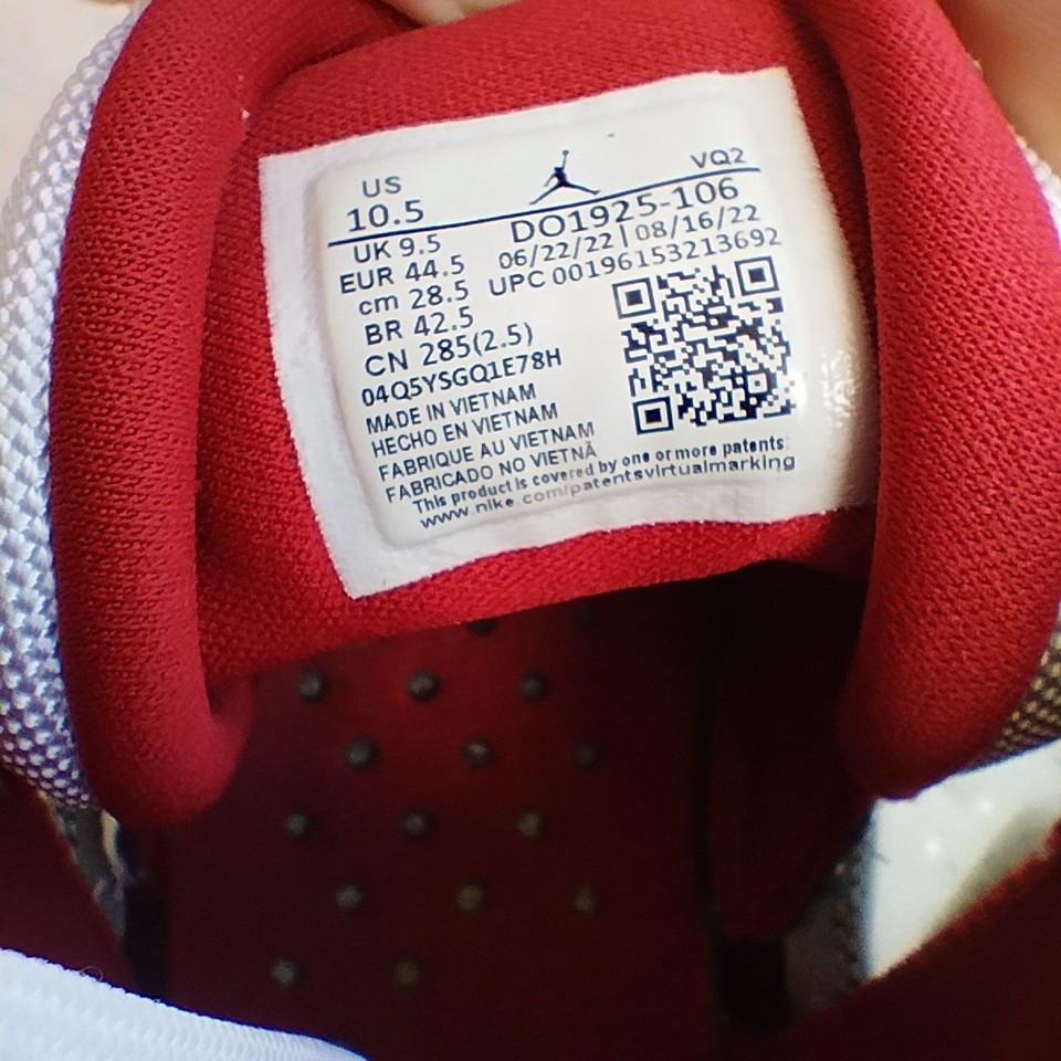 Nike Air Jordan Jumpman Two Trey Shoes Mens 10.5 Bred White Red DO1925 ...