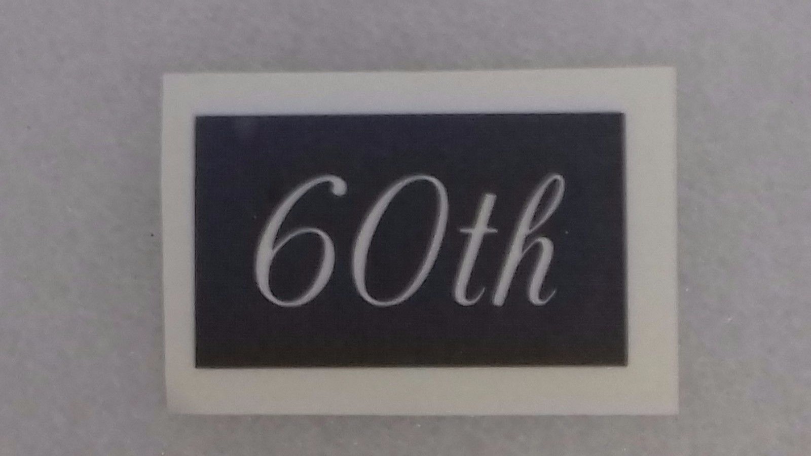 12 x 60th number stencils for birthday and anniversary for etching ...