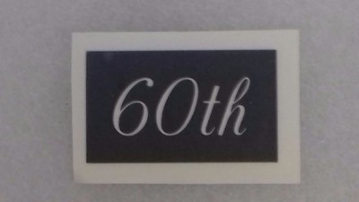 12 x 60th number stencils for birthday and anniversary for etching ...