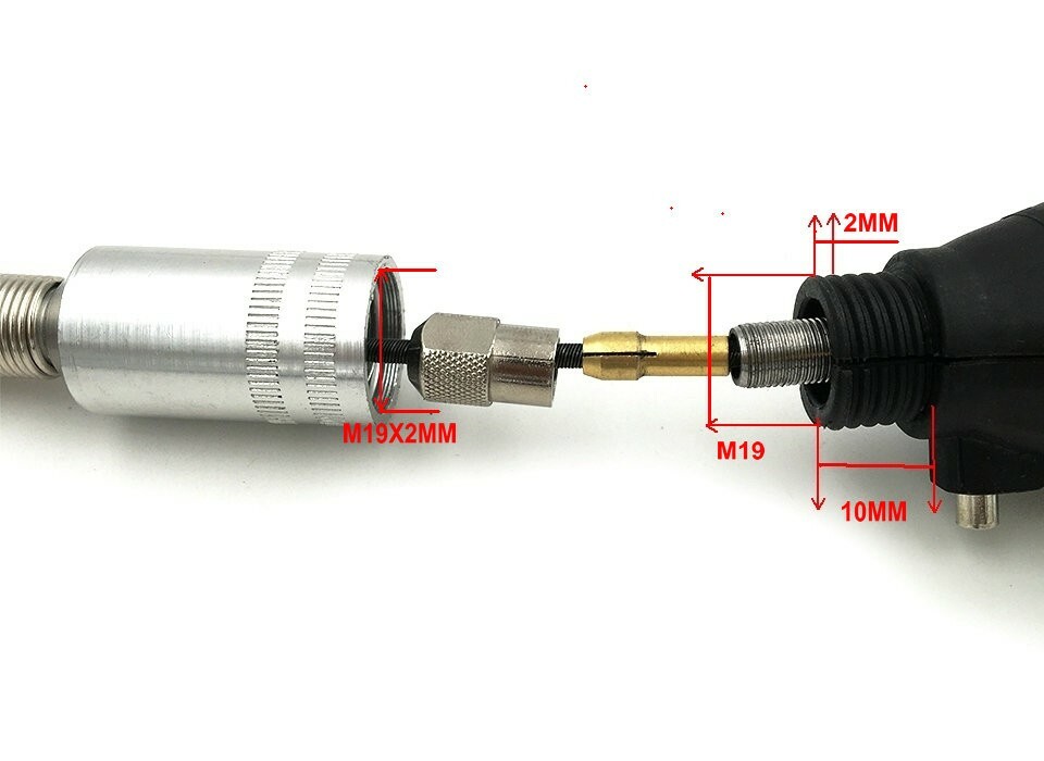 Flexible Rotary Drill Tool Drive Flex Shaft Attachment 42" Extension ...
