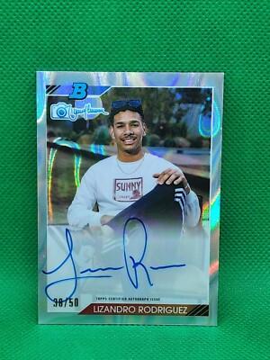 LIZANDRO RODRIGUEZ 2023 BOWMAN’S BEST 1992 BY RANDY JOHNSON # /50 AUTO ...