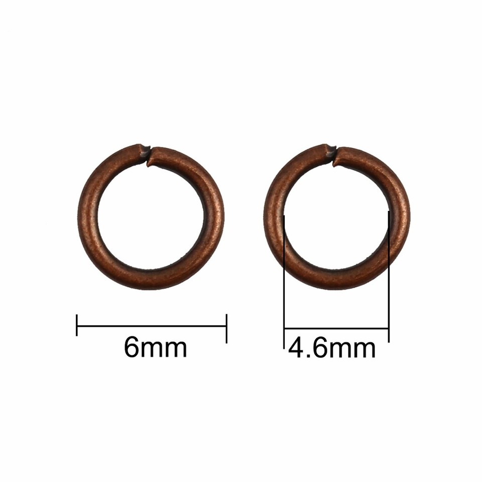 6mm Jump Rings 600PCs Assorted Mix - 6 Colors In Plastic Storage Box ...