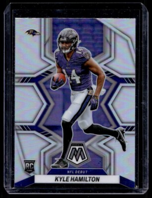 2022 Panini Mosaic Silver Kyle Hamilton Rookie G61 Baltimore Ravens ...