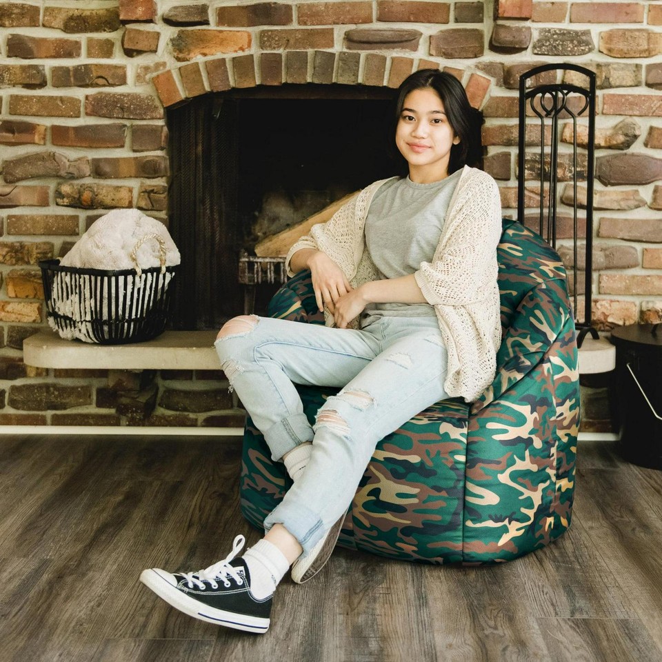 Big Joe Joey Bean Bag Chair, Smartmax, Kids/Teens, 2.5ft, Green ...