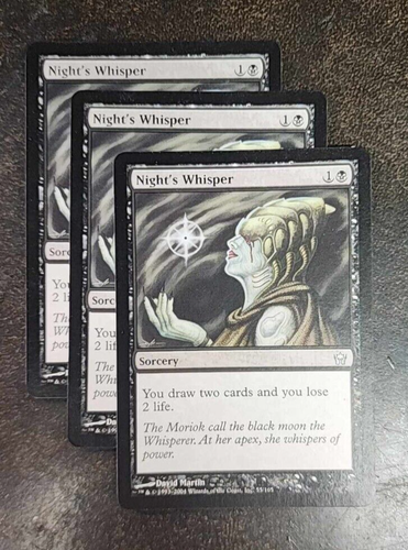 3x Night's Whisper uncommon sorcery cards - Fifth Dawn - NM/VG | eBay