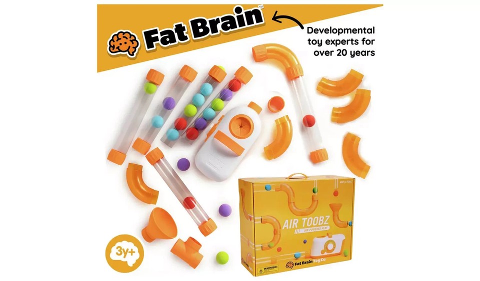 Fat Brain Toys Air Toobz. Kids Experiment, Foam Balls, Tubes, Stunts ...