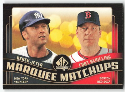 2008 SP Authentic #MM-1 Derek Jeter / Curt Schilling BASEBALL Yankees ...