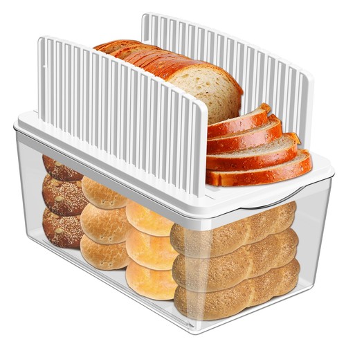 Upgrade Pull Out Bread Slicer for Homemade Bread with Bread Box ...