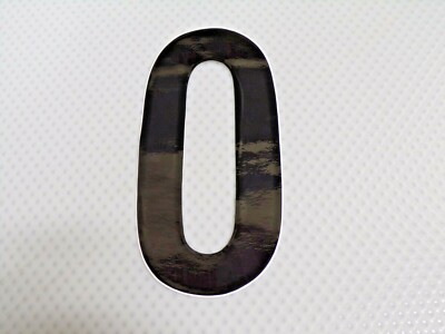 ELECTROMARK Die Cut Number Label, 0, Black, 6" Height, 1 EA, 3412060 | eBay