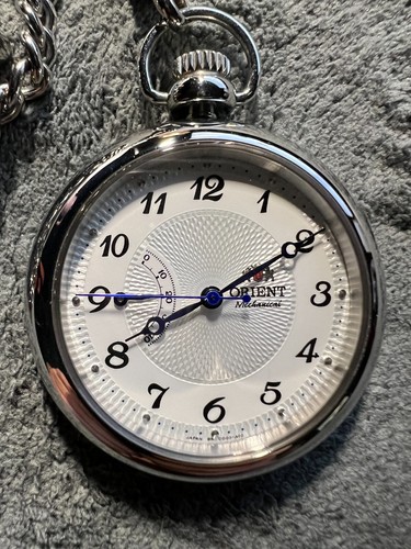 Orient Mechanical Pocket Watch All Stainless Steel Sapphire Crystal | eBay