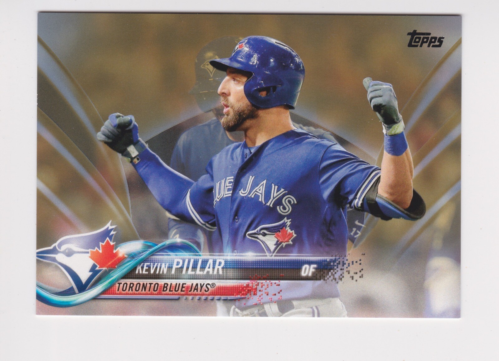 2018 Topps Baseball Series 1 Gold Parallel Kevin Pillar #4 Toronto Blue ...