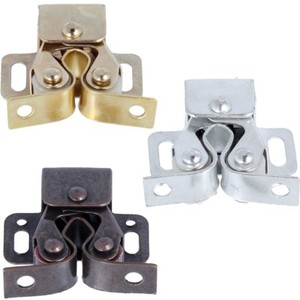 DOUBLE ROLLER CATCH Cupboard Cabinet Door Close Latch Gripper Lock ...