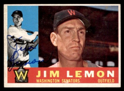 1960 Topps Baseball #440 Jim Lemon Signed Autograph (no COA) | eBay