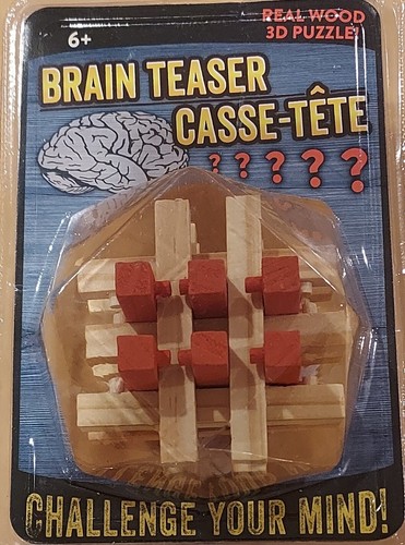 BRAIN TEASER CASSE-TETE - REAL WOOD 3D PUZZLE 639277455697| eBay