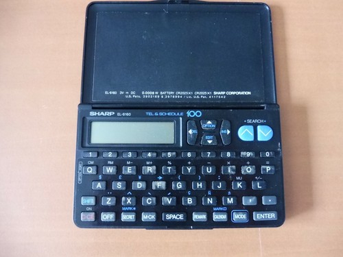 PETIT ORDI SHARP EL 6160 TEL ET SCHEDULE 100 PILE A CHANGER - ETAT TRES ...