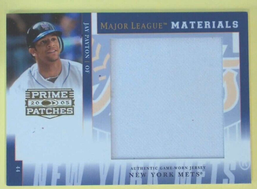 BB Jay Payton 2005 Prime Patches Major League Materials Jumbo Swatch #4 340/500 | eBay