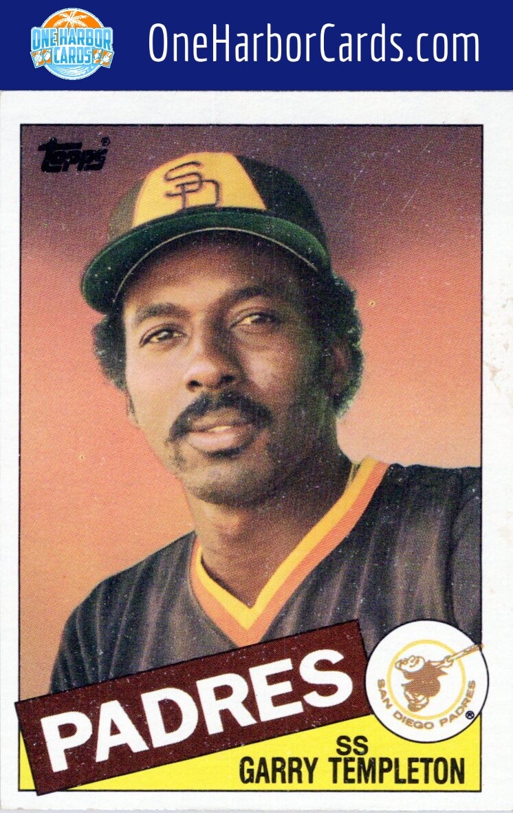 1985 Topps San Diego Padres Baseball Card #735 Garry Templeton | eBay