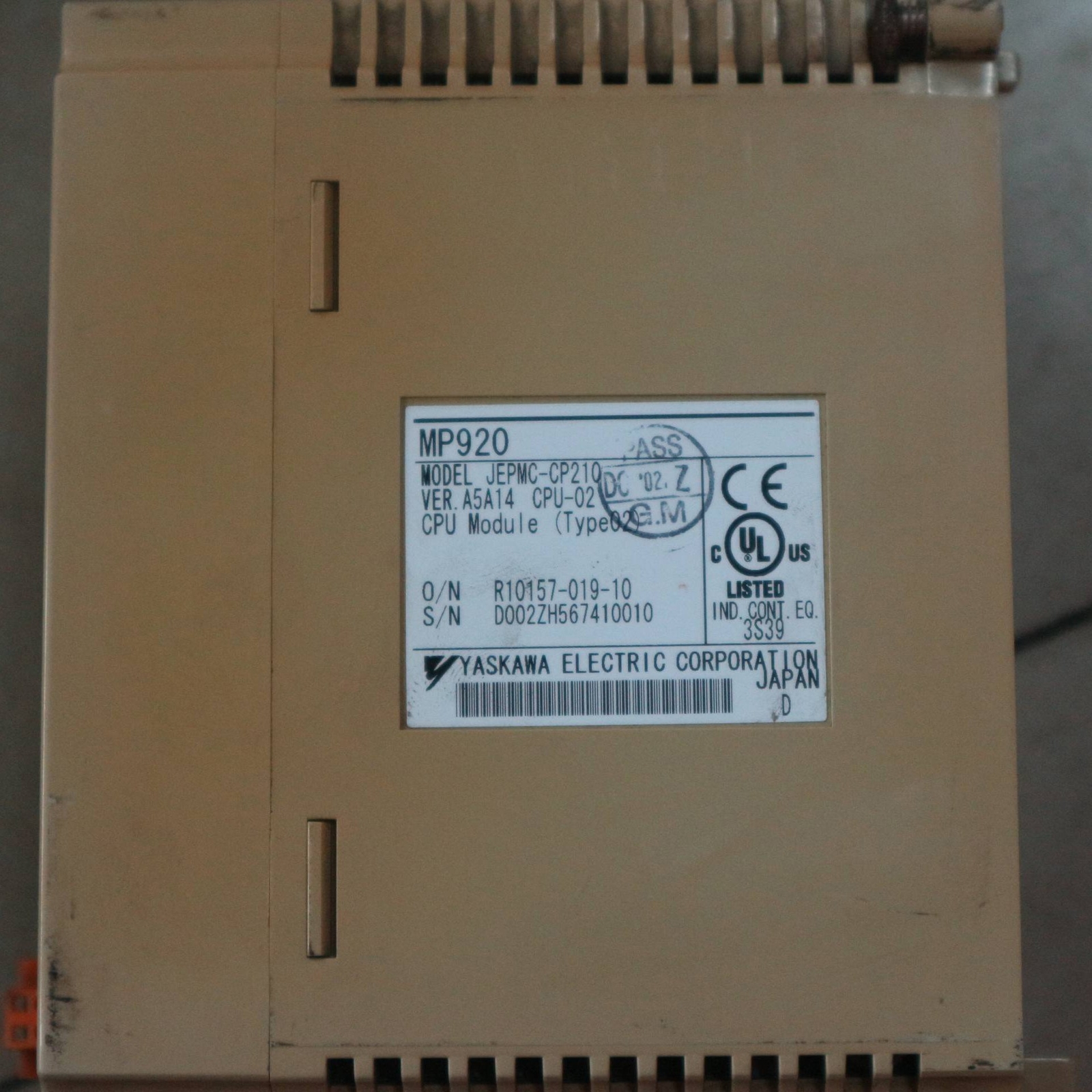 1ps Used yaskawa MP920 CPU-02 Fast Delivery | eBay