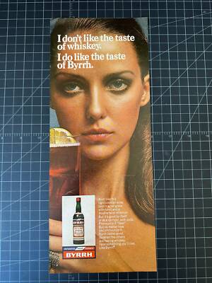 Vintage 1960s Byrrh Wine Print Ad | eBay