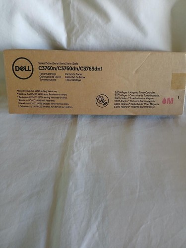New Sealed GENUINE Dell Toner Magenta 2GYKF C3760N C3760DN C3765DNF ...