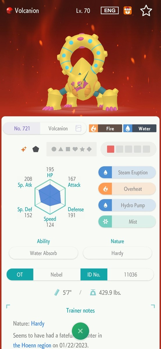 Shiny Volcanion