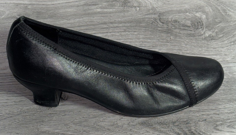 Hotter Monica Black Smart Womens Shoes Small Heel Size 6 | eBay UK