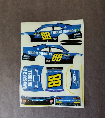 2024 Custom Carson Kvapil #88 Chevy Truck Season Blue 1/64 Peel & Stick ...